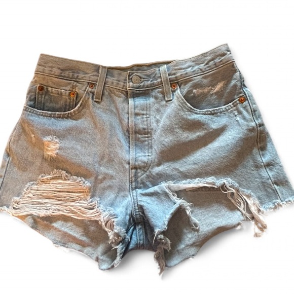 Levi's | Shorts | Levis 5 Xx Cut Off Distressed Denim Shorts Shot Pants ...